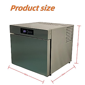 Commercial 1.13 Cu.ft Fast Instant Blast Freezer, Portable Refrigerator Quick Freezing Machine with Led Digital Panel, 290W Air Cooling Chest Freezer for Ice Cream, Frozen Food
