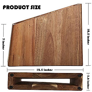 Uniharpa Wooden Magnetic Knife Holder, Universal Knife Holder & Organizer Stand. Space Saver Knives Holder.
