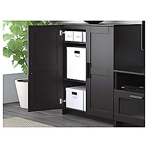 Ikea BISSA shoe cabinet with 2 compartments white (49x28x93 cm)