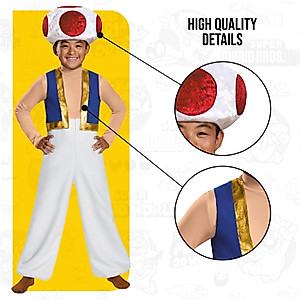 Toad Deluxe Costume, Large (10-12)