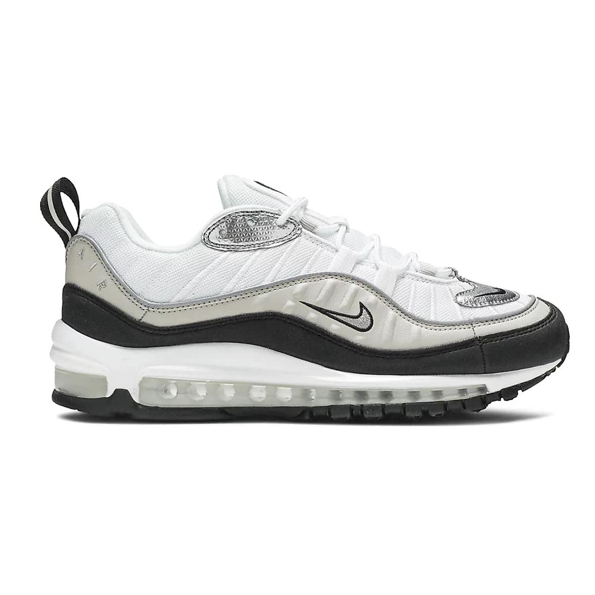 Nike AIR MAX 98 White/Metallic Silver/Brown AH6799 116 Women's Size 10