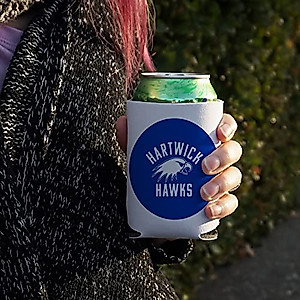 Hartwick College Hawks Logo Can Cooler - Drink Sleeve Hugger Collapsible Insulator - Beverage Insulated Holder