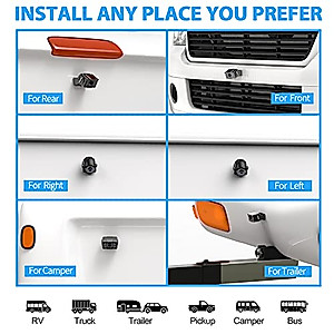 eRapta 1080p Backup Camera System Kit,7'' Reversing Monitor with IP69 Waterproof Wired Backup Camera for RV Truck/Trailer/Tractor /Box Truck Y0202