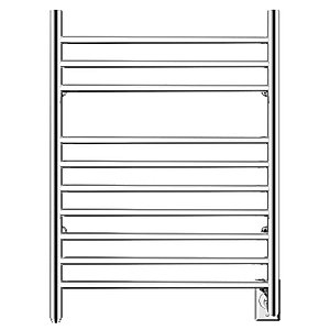 HEATGENE Towel Warmer Wall-Mounted Hardwired Heated Towel Rack Hot Towel Bar Mirror Polish