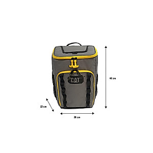 Caterpillar Can Backpack, Grey/Black, One Size