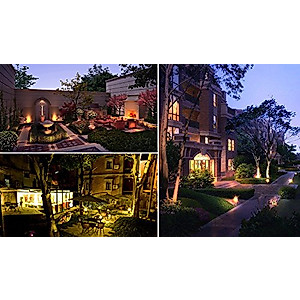 Lemonbest® Outdoor LED Landscape Up Down Light Spotlight Low Voltage 12V for Yard Step Lawn Lighting (Yellow)