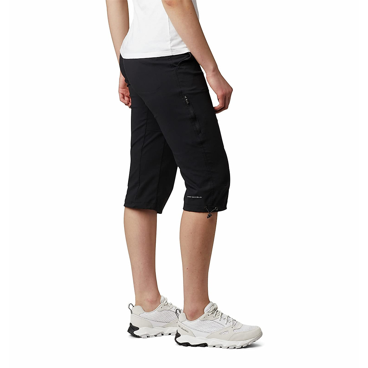 Columbia Women's Saturday Trail II Knee Pant, Water & Stain Resistant Black