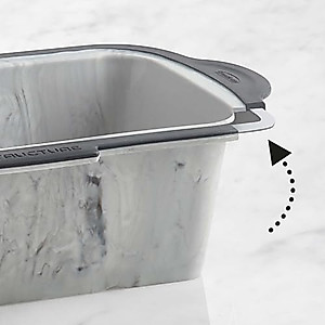 Trudeau Structure Silicone Pro Standard Loaf Pan , Marble White