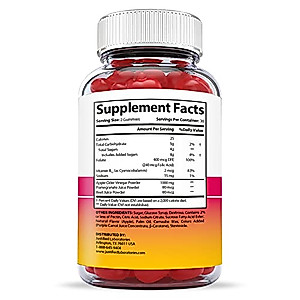 Justified Laboratories (5 Pack) Try Quick Keto ACV Gummies 1000MG with Pomegranate Juice Beet Root B12 300 Gummys