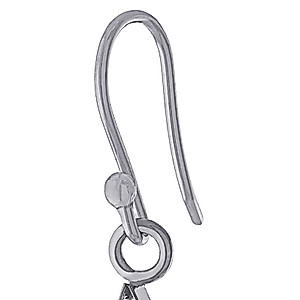 Amazon Essentials Sterling Silver Blue Pressed Flower Teardrop Earrings (previously Amazon Collection)