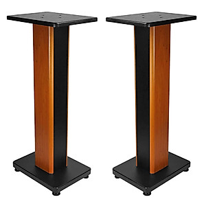 Rockville 28" 2-Tone Bookshelf Speaker Stands Surround Sound Home Theater (RHT28C)