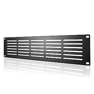 AC Infinity Rack Panel Accessory Vented 2U Space for 19" Rackmount, Heavy-Duty 3mm Gauge Steel, Black
