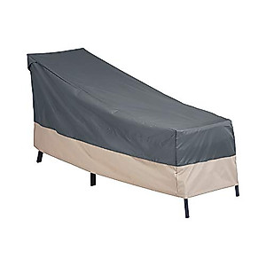 MODERN LEISURE 3018 Renaissance Ultralite Outdoor Chaise Lounge Water Resistant (65 W x 28 D x 29 H inches) Patio Furniture Cover, Gray and Atmosphere