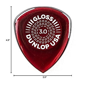 Dunlop Flow Gloss 3.0mm Guitar Picks-3 Pack