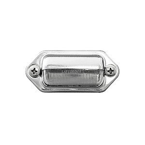 GG Grand General 81735 White 2-LED License/Utility Sealed Light with Chrome Housing