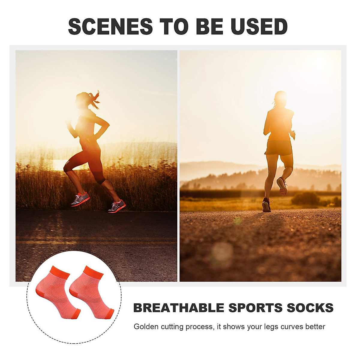 1 Pair Support Support Socks Plantar Socks Support Socks Compression Foot Sleeves Compression Socks Toeless Socks Joint Socks