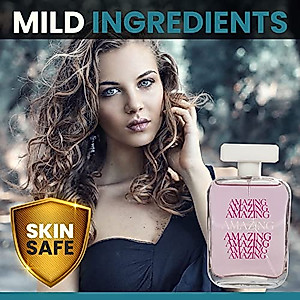 NovoGlow Amazing Eau De Parfum Spray Perfume, Impression of Incredible by VS, Fragrance For Women - Daywear, Casual Daily Cologne Set with Deluxe Suede Pouch- 3.4 Oz Bottle- Ideal EDP Beauty Gift