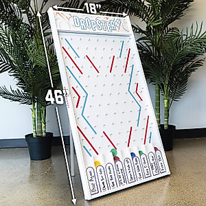 GoSports DROPSTER Prize Drop Game with Customizable Slots - Game Show Style Coin Drop - Great for Trade Show Prizes, Educational Trivia, Party Games & More