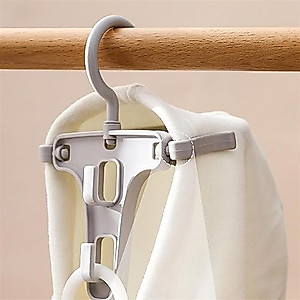 NOTRYA Wall Mounted Drying Rack, High-Neck Sweater Hanger Closet Organizers Collapsible Hooded Sweater Hangers Clothes Drying Rack Folding