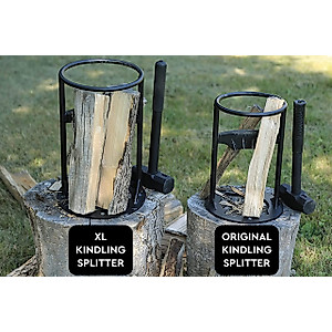 Blue Home XL Kindling Splitter — with 5.5 Lbs Sledge Hammer — Easy Portability — Manual Log Splitter (XL Kindling Splitter)