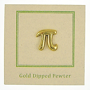Jim Clift Design Pi Gold Lapel Pin - 100 Count