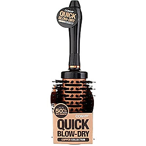 Conair®Quick Blow-Dry Vented Porcupine Half-Round Brush