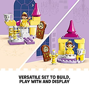 LEGO DUPLO Disney Princess Belle's Ballroom Castle 10960, Beauty and The Beast Set, Toy for Toddlers, Girls and Boys 2 Plus Years Old