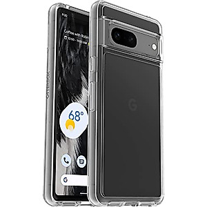 OtterBox Google Pixel 7 Symmetry Series Case - CLEAR, Ultra-Sleek, Wireless Charging Compatible, Raised Edges Protect Camera & Screen