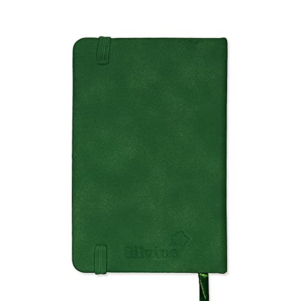 Silvine A6 Executive Hardback Notebook/Journal Green. 160 Lined Pages of 90gsm Premium Ivory Paper