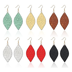 Picheng Embossed Faux Leather Sheets: Flower Textured Leather Rolls 13.8"X53"(35cmX135cm),Faux Leather is Great for Making Crafts,Leather Earrings, Bows,Sewing DIY Projects (Green)