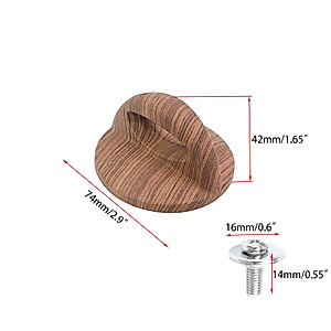 Woogim 2PCS Wooden Pot Lid Knob Pan Lid Holding Handle Replacement Pot Lid Cover Handle for Kitchen Cookware Covers