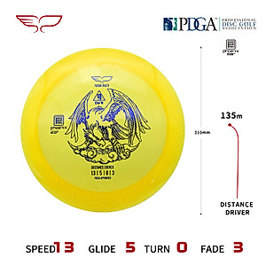 Yikun Disc Golf Disc Starter Set 3pcs Includes Golf Disc Driver Mid-Range Putter Disc Golf Set Beginner 165-176g Premium Disc Golf Set for Competition