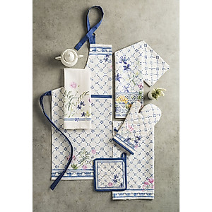 Maison d' Hermine Tablecloths 100% Cotton 60"x120" Decorative Rectangle Tablecloth Washable Table Cover, Holiday Dinner, Wedding, Baby Shower & Dining, Faience - Spring/Summer