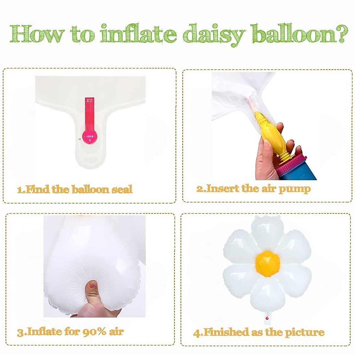 Daisy Flower Balloon Arch Kit 137PCS Pink and Green Yellow Wild Flower Balloons for Wild Flower Baby in Bloom Baby Shower Spring Daisy Theme Birthday Party Decorations