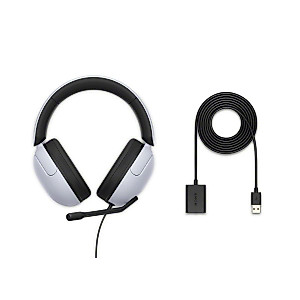 Sony-INZONE H3 Wired Gaming Headset, Over-ear Headphones with 360 Spatial Sound, MDR-G300,White