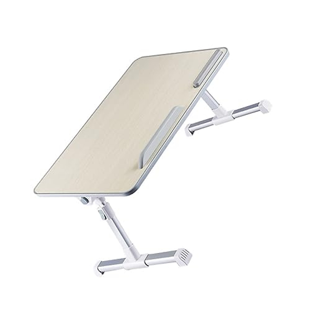 USHOBE 1pc Adjustable Computer Desk Desktop Bookcase Metal Tray Couch Tray Mini Size Breakfast Tray Foldable Bed Desk Stand up Office Wooden Desk Office Table Student Study Table The Bed
