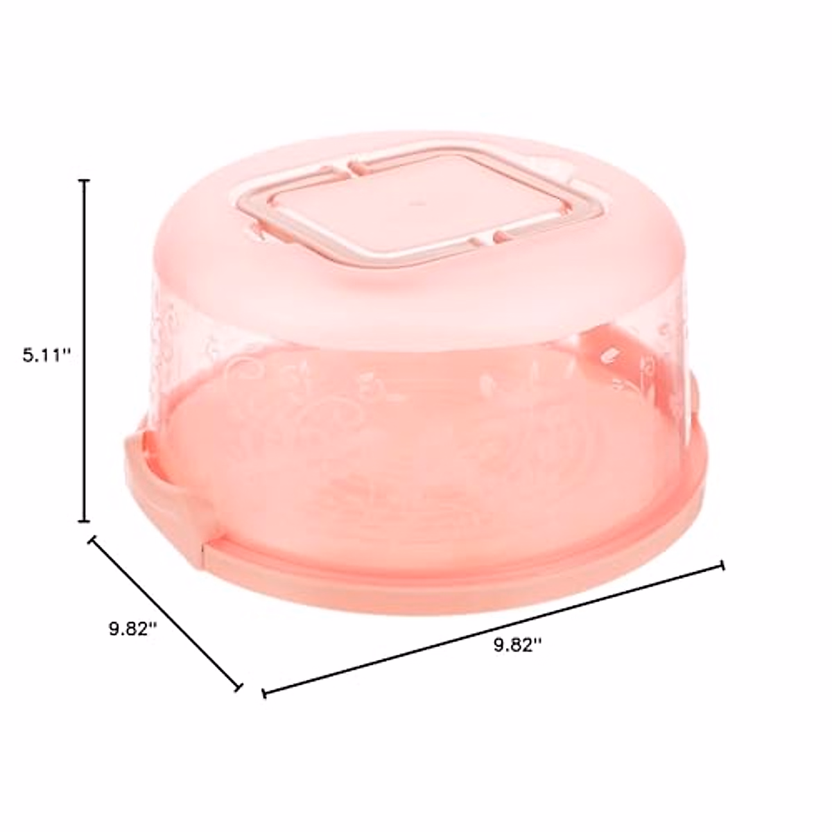 Operitacx Birthday Cake Carrier Locking Cake Container Cake Stand Portable Cheesecake Carrier Pastry Tray Macaron Bread Box Cake Storage Holder Keeper for Dessert Cake