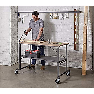 COSCO 66721DKG1E Folding Workbench and Table, Dark Gray