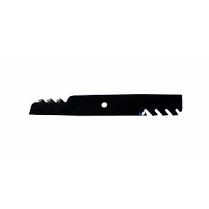 USA Mower Blades (6 MB022BP Toothed High-Lift for Bad Boy 038000300 Jacobsen 390665 Length 18 in. Width 2-1/2 in. Thickness .203 in. Center Hole 5/8 in. 36 in. 52 in. 54 in. Deck