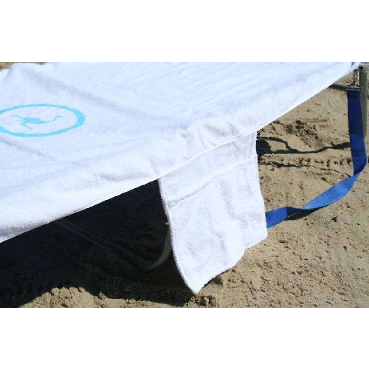 Ostrich Chaise - Custom Fitted Towel, White