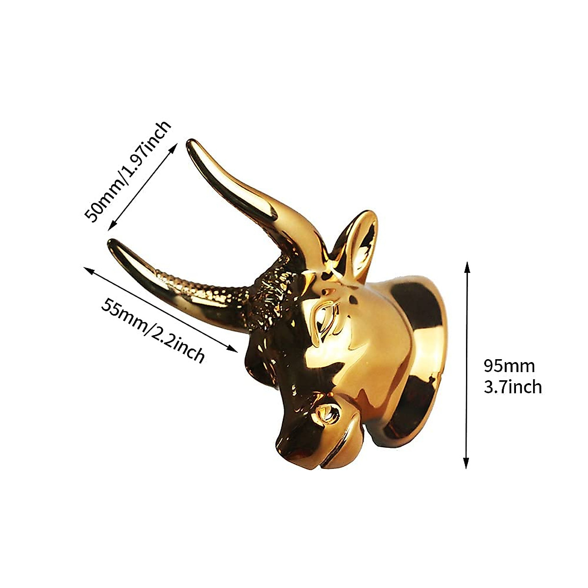 LKEREJOL Bull Head Guitar Holder Wall Hanger Guitar Ukulele Hook Ukulele Stand Rack Storage Bass Bull Head Wall Mounted Art Support Guitar Holder for Bass Electric Acoustic Guitar Ukulele