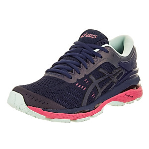 ASICS Women's Womens Gel-Kayano 24 Lite-Show Athletic Shoe, Indigo Blue/Black/Reflective, 6 Medium US
