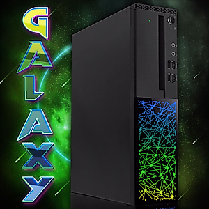 TechMagnet Gaming Desktop PC, Intel i5 6th Gen, Galaxy, 16GB RAM, 240GB SSD, MTG New 27 Inch 165HZ Gaming Monitor, RGB Keyboard Mouse, GT 1030, Speaker, Webcam, Win 10 Pro (Renewed)