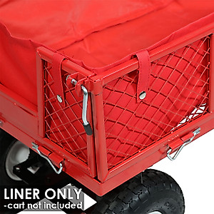 Sunnydaze Utility Cart Liner - Includes Liner ONLY