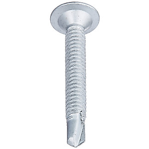 The Hillman Group 47304 10-24-Inch x 1-1/2-Inch Wafer Head Phillips Self Drilling Screw, 1-Pound, Silver