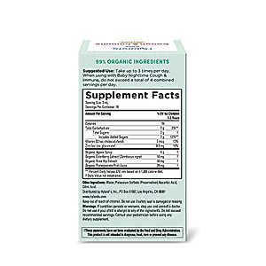 Hyland's Naturals Baby Cough & Immune with Agave, Elderberry & Pomegranate - Soothes Cough and Cold, & Supports Immunity - Daytime - 2 Fl. Oz.