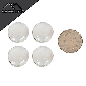 Blue Ridge Brand Reflective Fire Pit Glass Beads - Professional Grade Fire Glass for Fire Pit - 3/4" Firepit Glass Rock - Glass Stones - Gas & Propane Fireplace Glass (10 Pound, Clear)