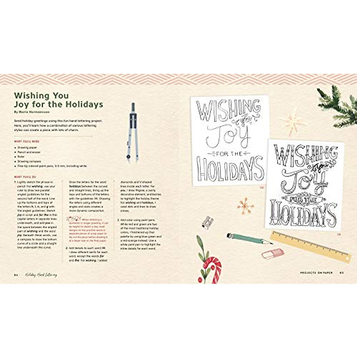 Holiday Hand Lettering: 30 Festive Projects to Celebrate Christmas