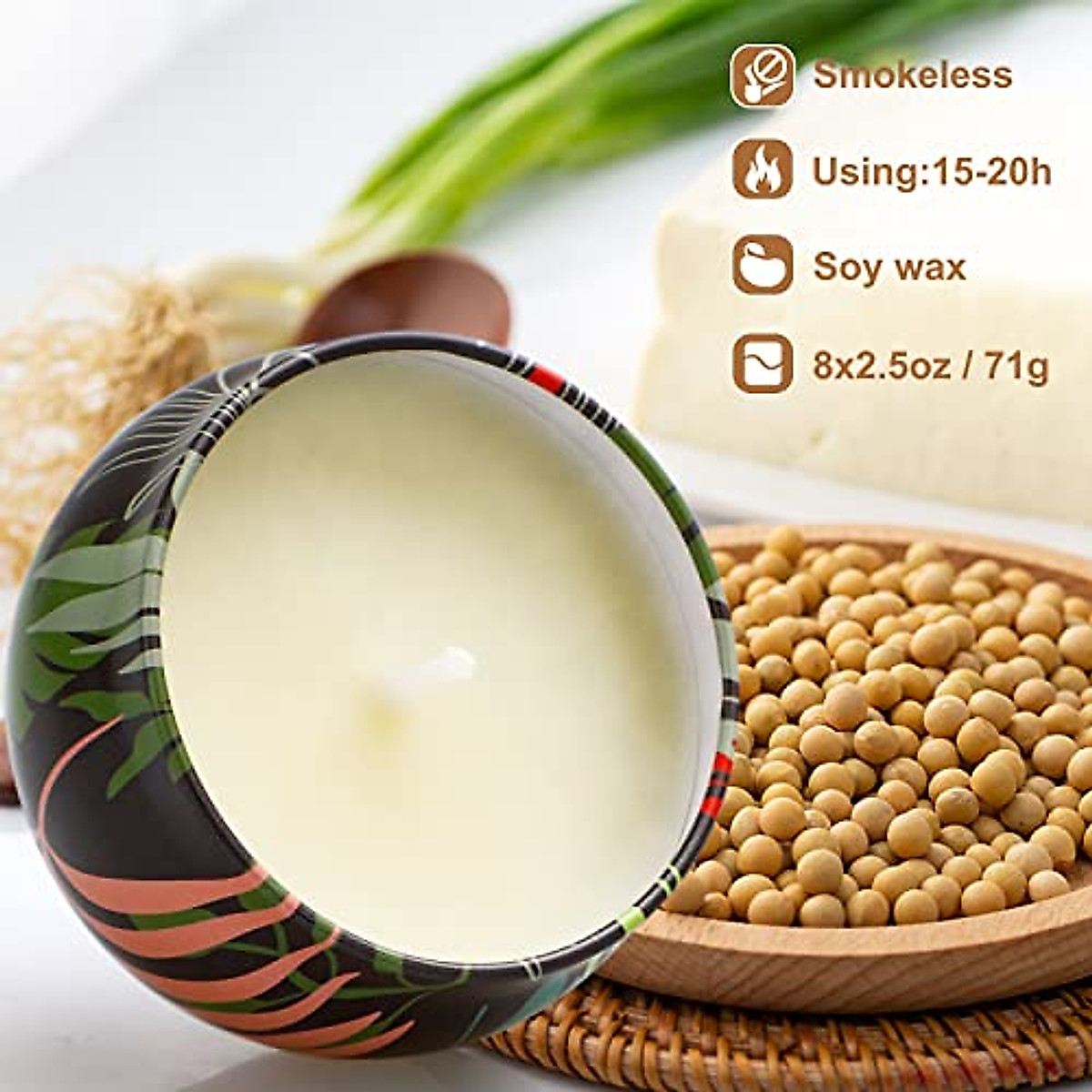 8 Pack Scented Candles Gifts for Women, Candles for Home Scented Gifts Set for Women, Small Soy Aromatherapy Candle Sets, Women Gifts for Mothers Day Birthday Holiday Gifts for Girls…