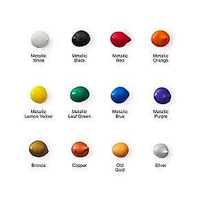 Artist's Loft Metallic Acrylic Paint Set (12 Piece, Metallic Acrylic)